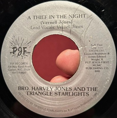 BRO HARVEY JONES & TRIANGLE STARLIGHTS Thief In The Night 45 UNKNOWN ...