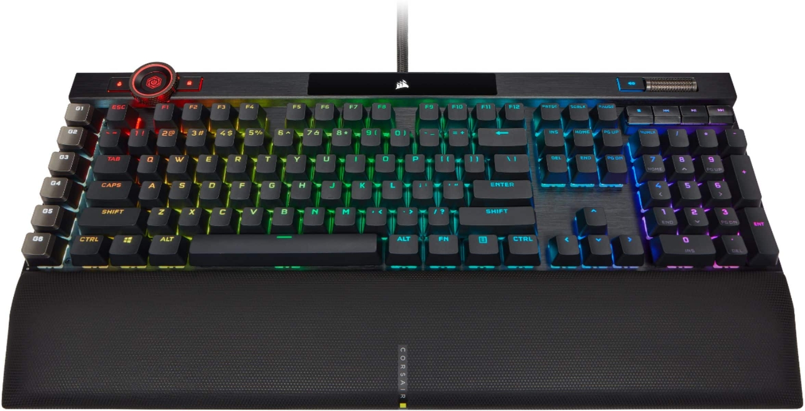 CORSAIR - K100 RGB Full-size Wired Mechanical OPX Linear Switch Gaming ...