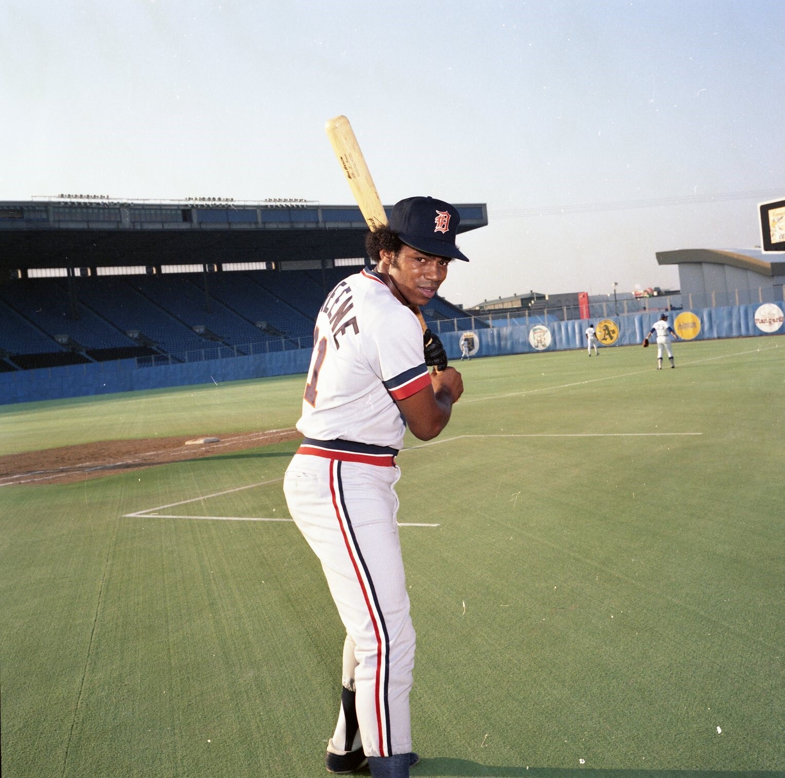 JDE1-124 AL GREENE 1979 DETROIT TIGERS ORIGINAL J.D. MCCARTHY 2-1/4 ...