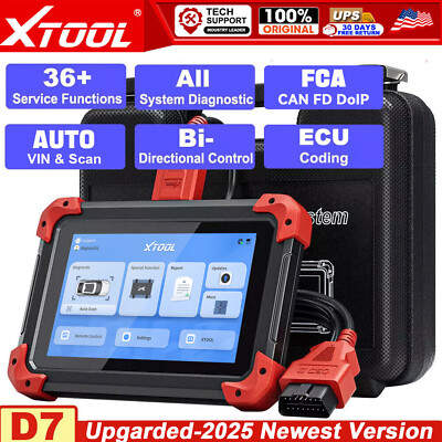 2025 XTOOL D7 Car Bi-directional Scanner Full System Diagnostic Key ...