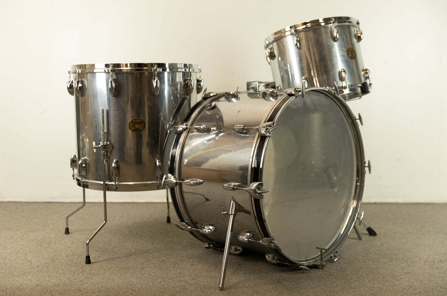 1970s Gretsch Chrome Over Wood Drum Set | eBay