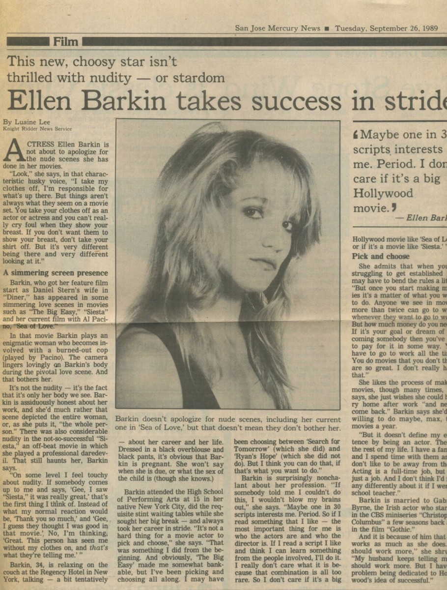 Ellen Barkin 1980s