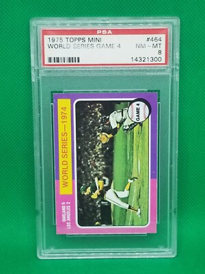 ⚾1975 Topps Mini World Series Game 4 #464⚾ PSA 8 NM-MT | eBay