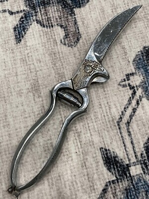 Antique Vintage Ornate Poultry Shears / Poultry Scissors Chicken SICEL ...