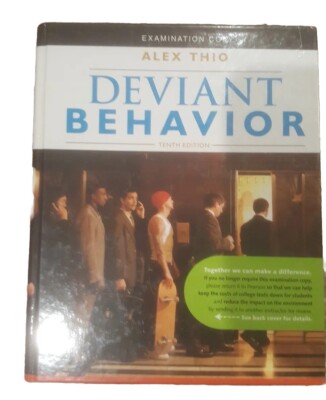 Deviant Behavior Alex Thio Hardcover 10th Ed Examination Copy ...