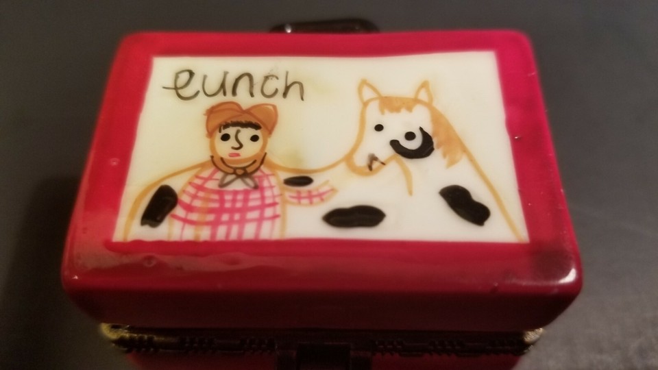 Trinket Box School Lunch Box w/ Cup & Oreo Cookie | eBay
