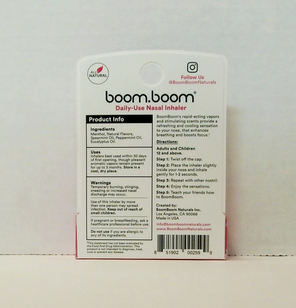 Boom.Boom breathe Berry Nasal Inhaler 2 STICKS - La Paz County Sheriff ...