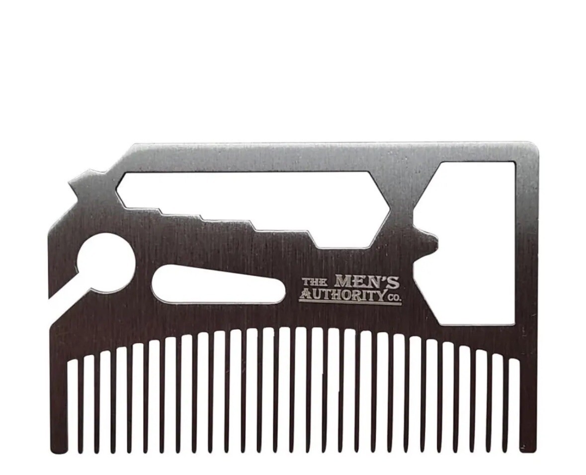 Set Of Combs Beard Comb for Men Mustache Comb Multi Tool Credit Card ...