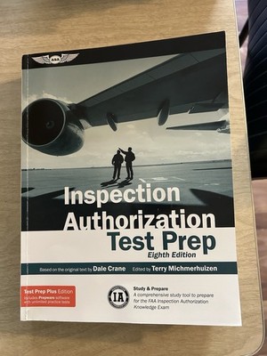 ASA 2026, Inspection Authorization Test Prep Plus, Book & DL p/n TPPLUS ...