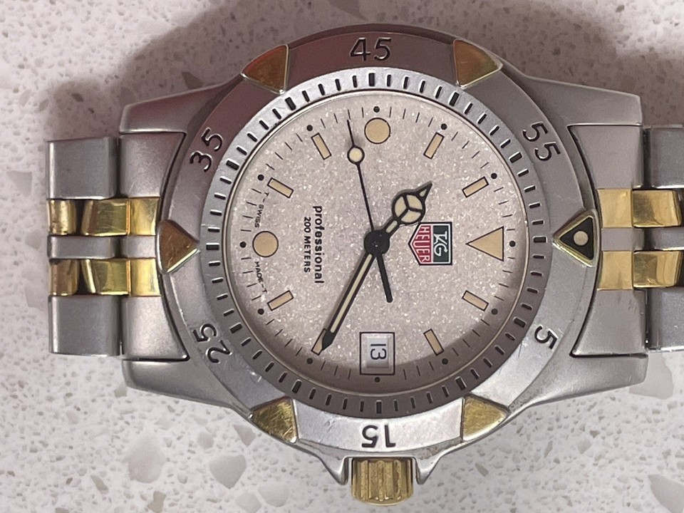 TAG Heuer 1500 Two-Tone Desk Dive Men's Watch ref. WD1221-K-20 Obama ...