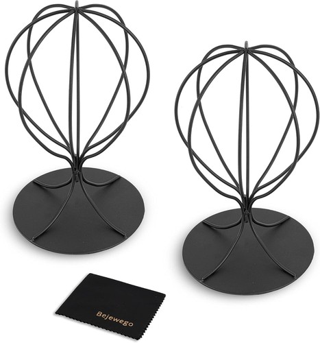 New-Black Hat Display Stand - Set of 2 Stylish Women Closet Hat Rack ...