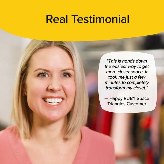 ruby space triangles--As Seen On TV- 18 count value pack-MADE IN USA ...