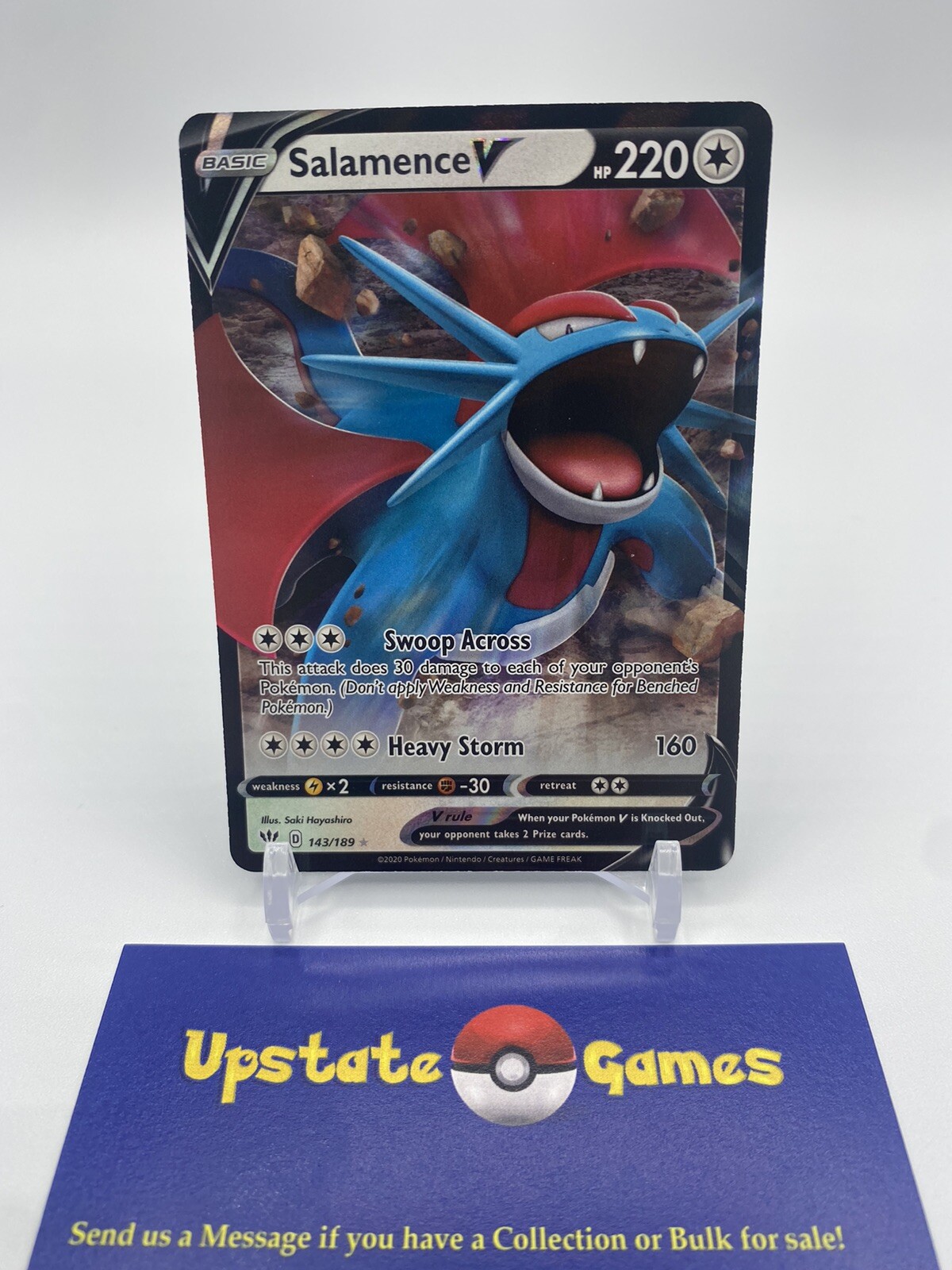 Salamence V 143/189 - Pokemon TCG Darkness Ablaze (2020) - NM | eBay