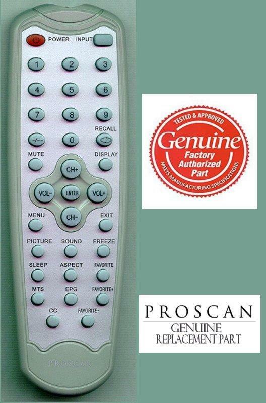 New Genuine Proscan LCD TV Remote RE20QP01 E20F fits 19LA25Q | eBay