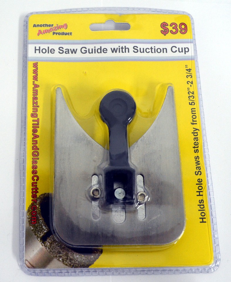 Hole Saw Drill Guide Keep Hole Saws Straight Suction Guide Steel 1/4 ...