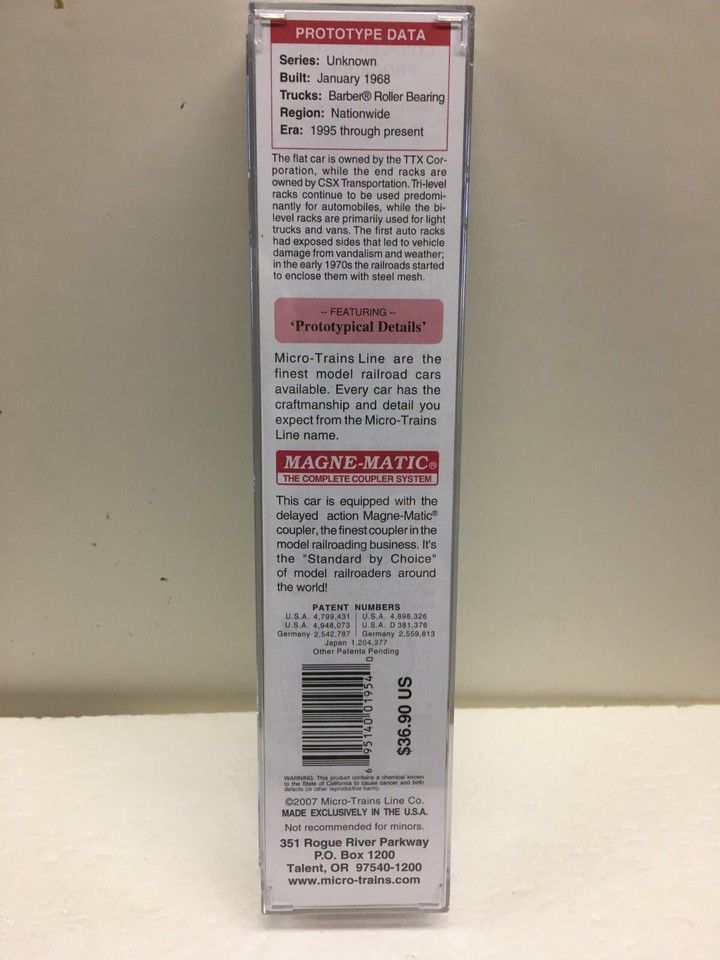 N Scale Micro Trains MTL 111 00 112 CSX Transportation TTGX 992071 ...