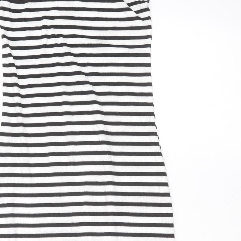 New Look Womens White Polyester Blend A-Line Size 8 | eBay UK