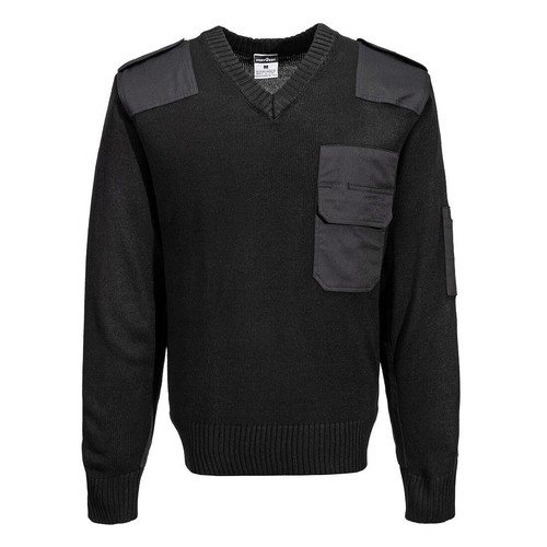 Men's Safety Work Wear V Neck Nato Sweater Security Uniform Combat ...