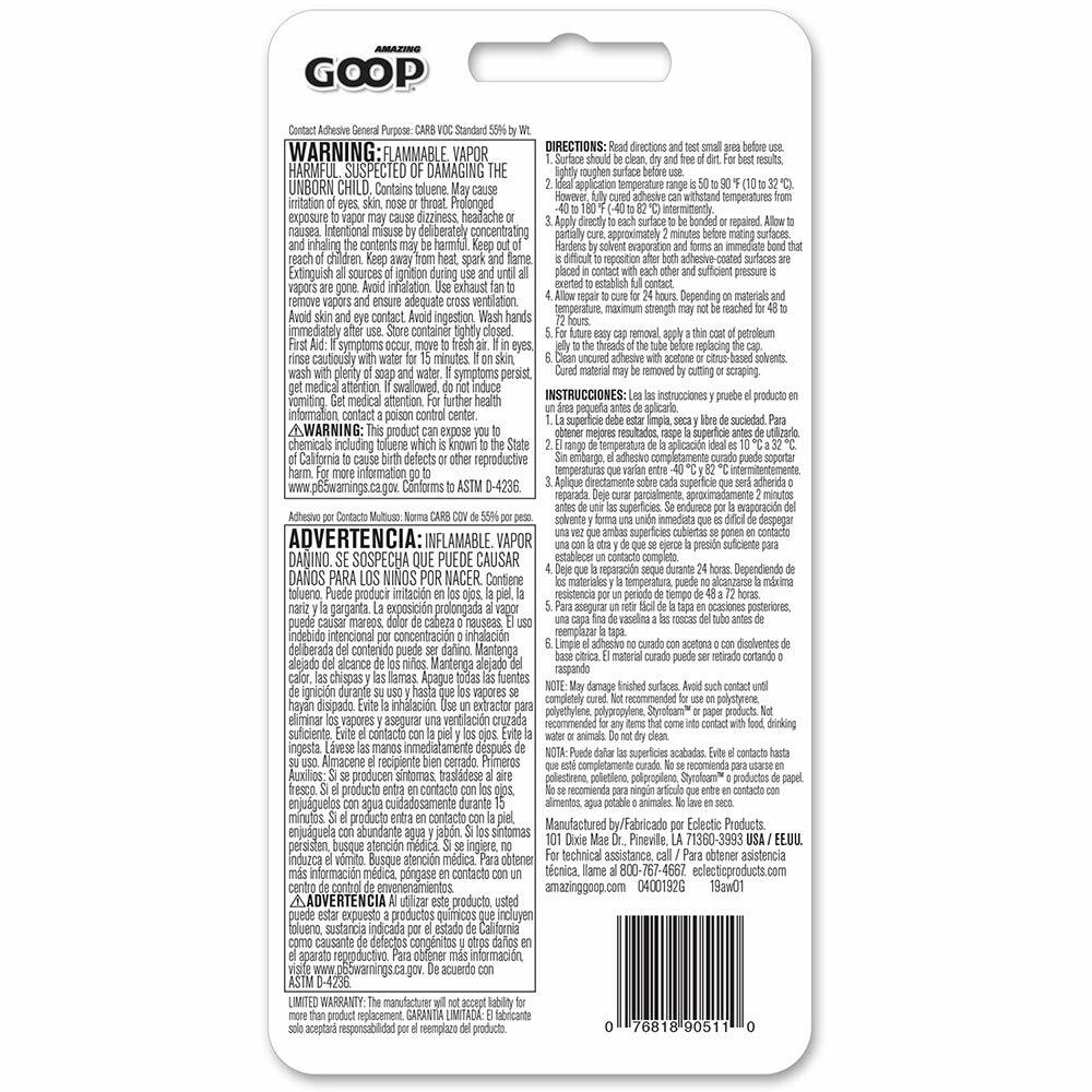 Eclectic Products 190512 GOOP Craft Contact Adhesive & Sealant for sale ...