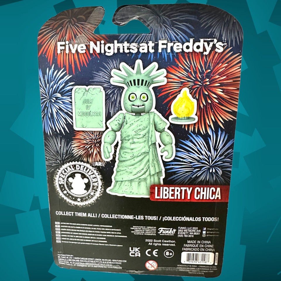 Five Nights at Freddy's LIBERTY CHICA Action Figure Walmart Exclusive ...