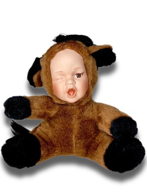 Show Stoppers Plush Toy 9” Winking Donkey Porcelain Face | eBay