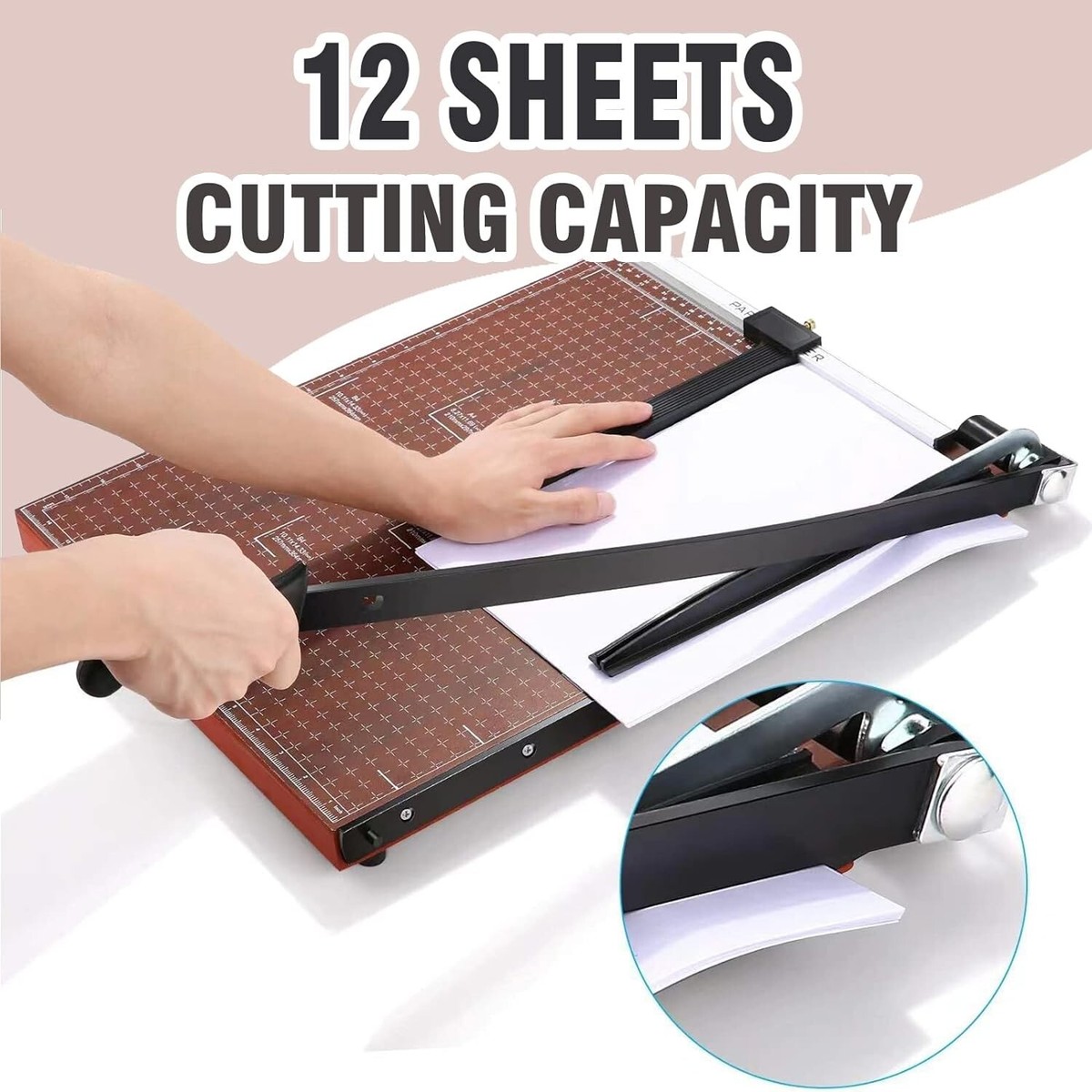 Heavy Duty Guillotine Paper Cutter A4 400 Sheets DEFNES Guillotine - A4 ...