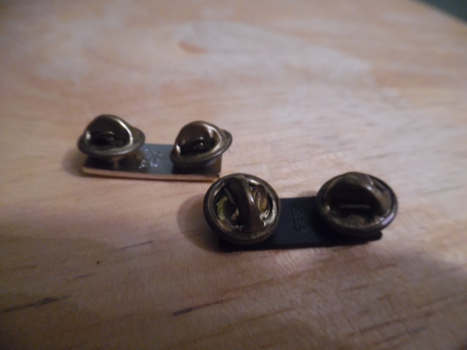 PAIR U.S. ARMY WWll BAR MEDALS 1 BLACK MKD G23 & 1 SILVER MKD G23 1/20 ...