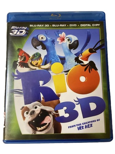 Rio 3D Blu Ray Dvd Digital Animated Lot 4-Disc Set Jesse Eisenberg Anne Hathaway | eBay