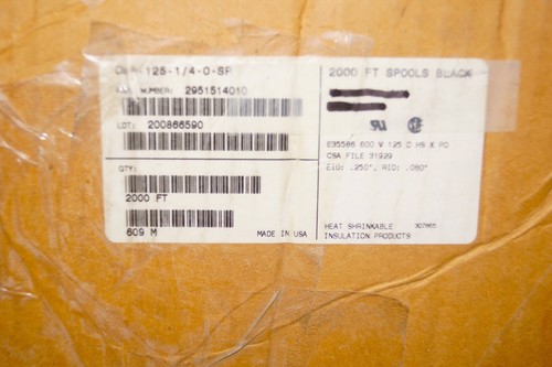 50X feet Raychem DWP-125-1/4-0-SP HEATSHRINK tubing | eBay