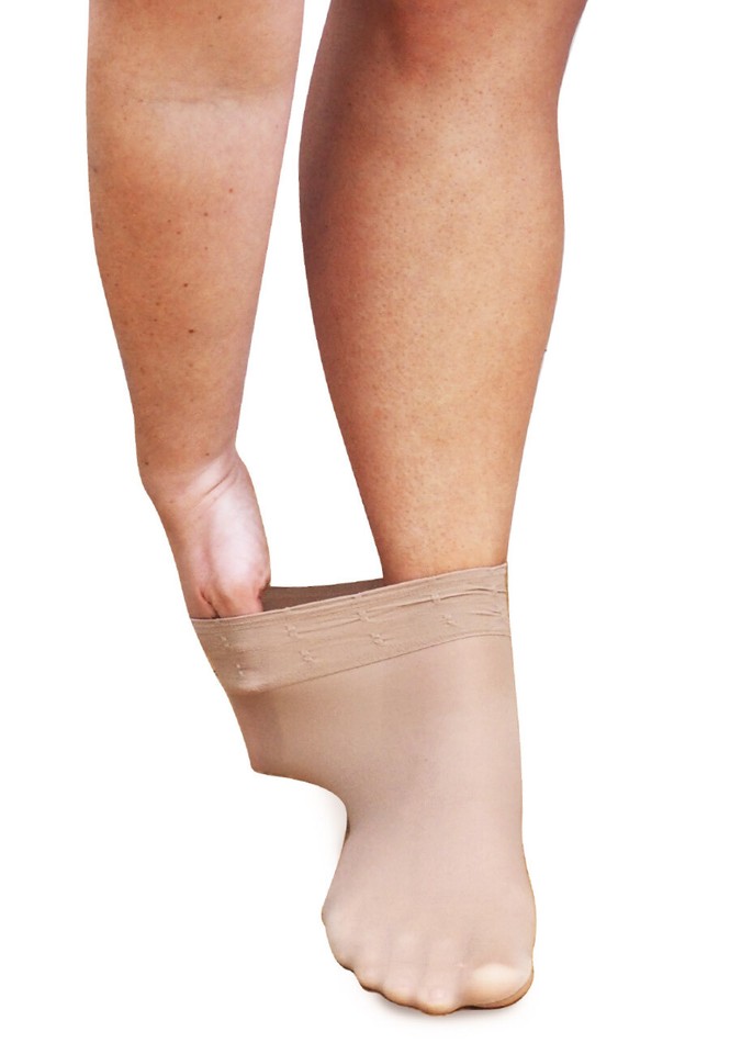 Albers Wide Ankle Stretch 40 Denier Extra Soft Top Pop Sock Anklets 5 ...