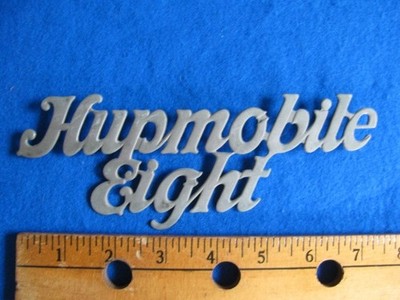 Vintage, ORIGINAL, (1925-1928) HUPMOBILE EIGHT Radiator Script Emblem ...
