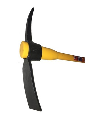 5lb Pick Axe Mattock Steel Head & Fibreglass Handle shaft 90cm 36in ...