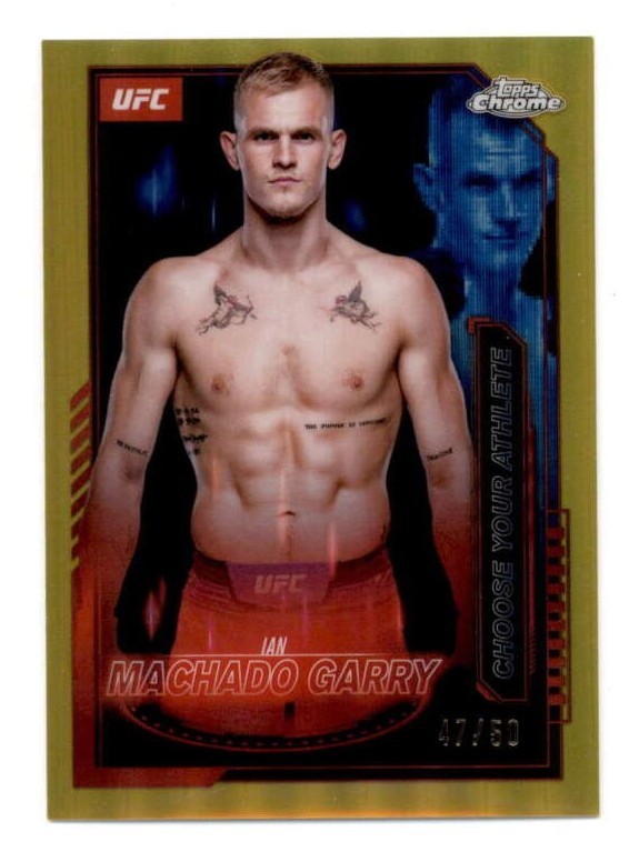 2025 Topps Chrome UFC - Mission Control Ian Machado Garry #MCL-14 Gold ...