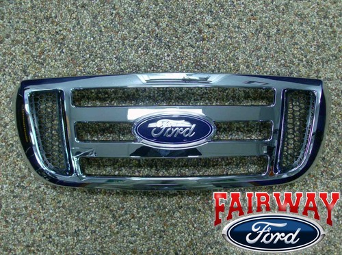 2006 thru 2011 Ranger OEM Genuine Ford Parts Front Chrome Grille Grill ...