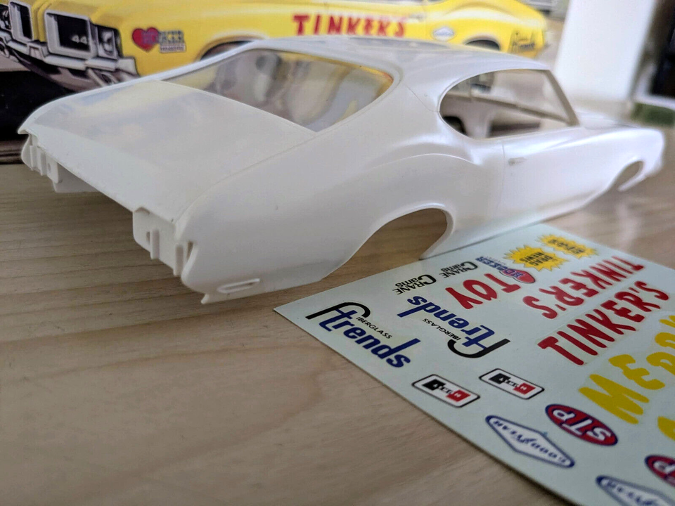 ULTRA RARE! ORIGINAL VINTAGE JOHAN OLDS 442 FUNNY CAR KIT *COMPLETE ...