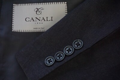 Canali 1934 Silver Label Charcoal Gray 100% Wool Sport coat Jacket Sz ...