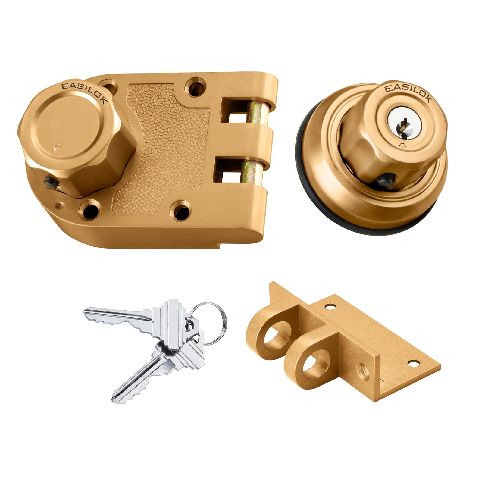 EASILOK Jimmy Proof Deadbolt Lock E9 Twist-to-Lock Keyless with Anti ...