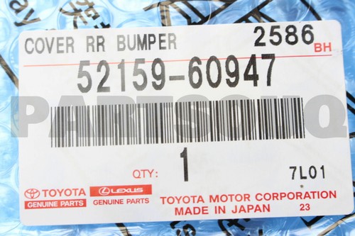 5215960947 Genuine Toyota COVER, REAR BUMPER 52159-60947 | eBay