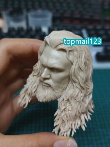 1:6 Aquaman Jason Momoa Head Sculpt Carved Fit 12" Male Action Figure ...