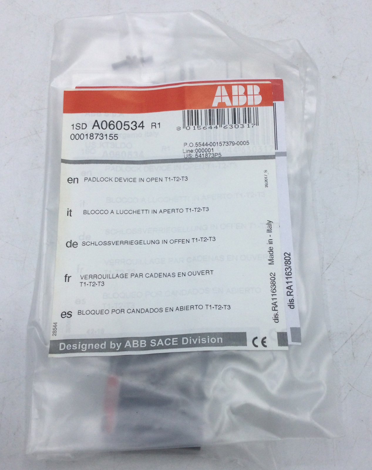ABB Padlock Device In Open Position T1-T2-T3 | eBay
