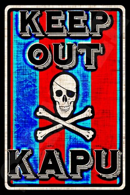 *KAPU* HAWAII NO TRESPASSING SIGN! METAL SIGN 8X12 HAWAIIAN FLAG COLORS ...
