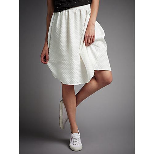 Minimum Women's White Lonna Textured Spot Skirt - BNWT UK SIze 16 RRP £ ...