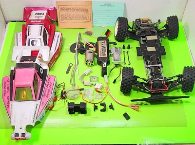Vintage RC Car Kyosho Turbo Optima With 2 Bodies Full Chain DriveAnd ...