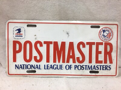 Postmaster License Plate | eBay