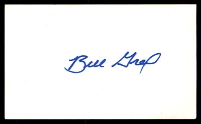 Bill Greif Baseball Index Card Signed Auto Autograph (no COA) *e1 | eBay