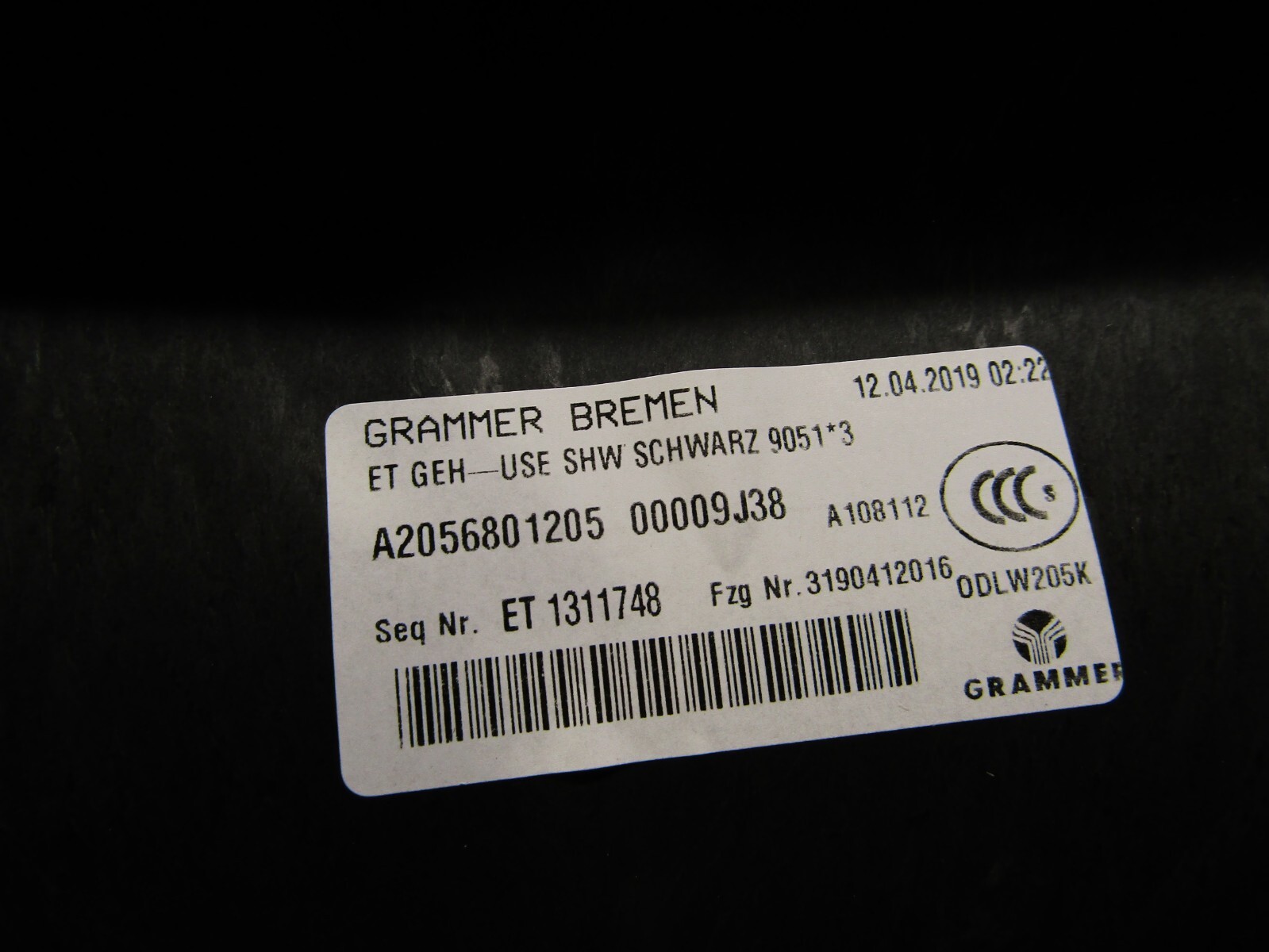 Mercedes C Class W205 Centre Console Storage Trim Genuine A2056801205 ...