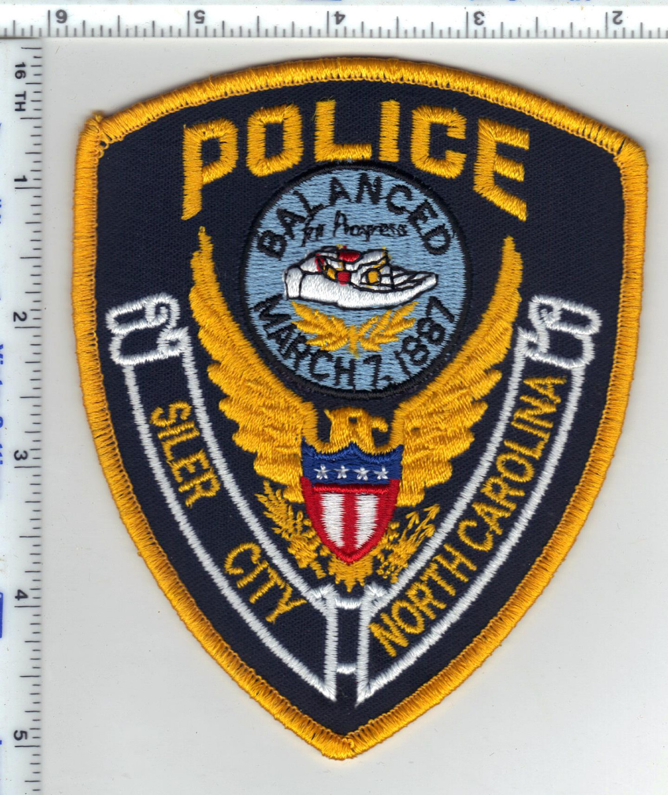 Siler City Police (North Carolina) Shoulder Patch from the 1980's | eBay