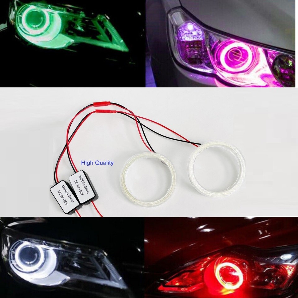 Waterproof LED COB Halo Rings Angel Eyes for DRL Can-am Renegade off ...