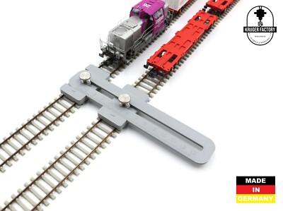 Parallelgleislehre / Gleisabstandslehre H0, verstellbar 28-130mm für ...
