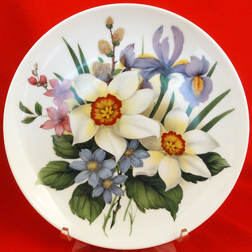 KAISER Plate Floral 7.75" made in Germany painted in Canada NEW NEVER ...